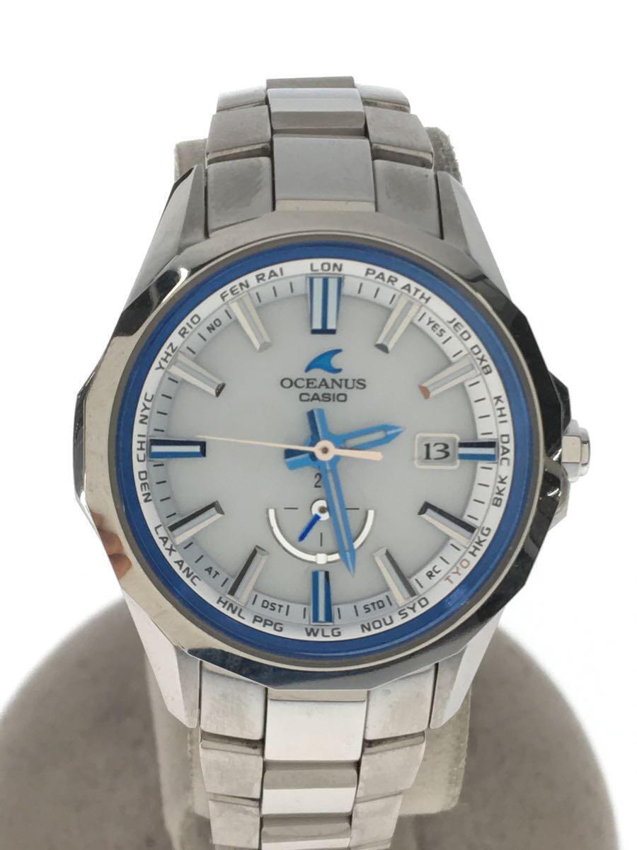Casio Watch Oceanus solar radio Analog Silver Used in Japan F/S – The ...